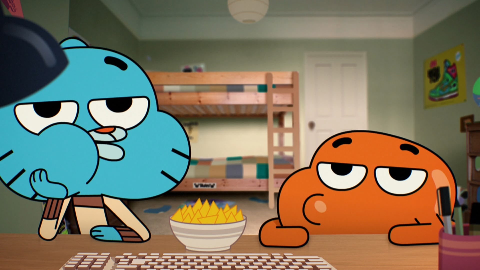 The Amazing World Of Gumball Gumball And Penny Kiss